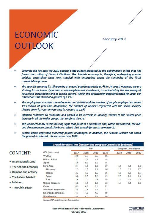 Economic outlook - February 2019|CEOE