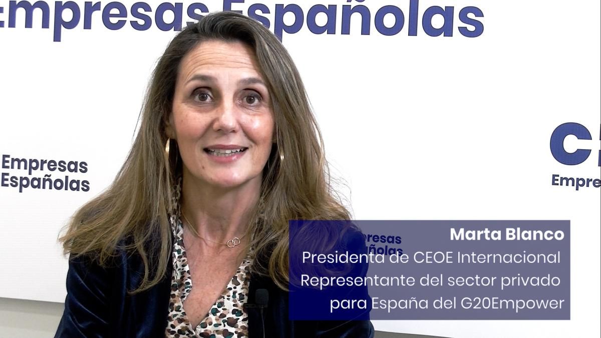 Marta Blanco: “El G20 Empower es una alianza público-privada cuyo ...
