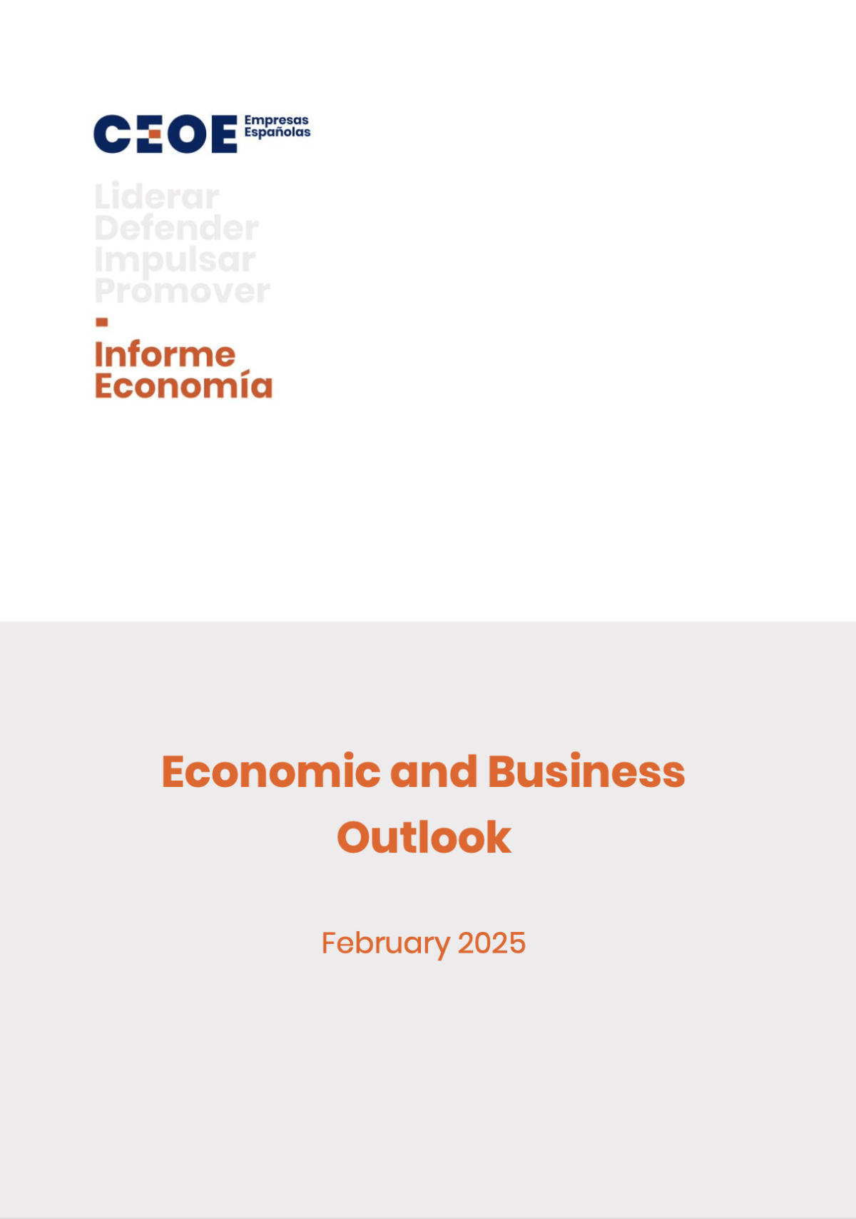 Economic and business outlook - February 2025|CEOE